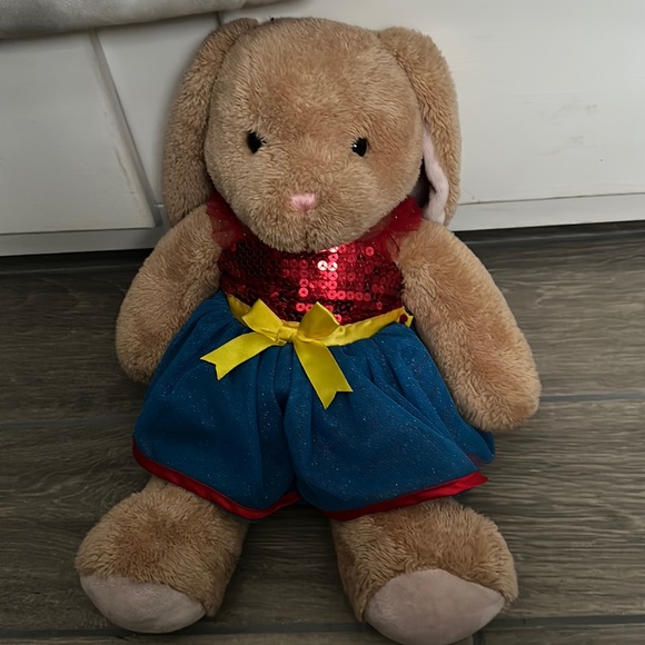 Build-A-Bear | Toys | Build A Bear Bunny With Pink Nose And Ears And ...